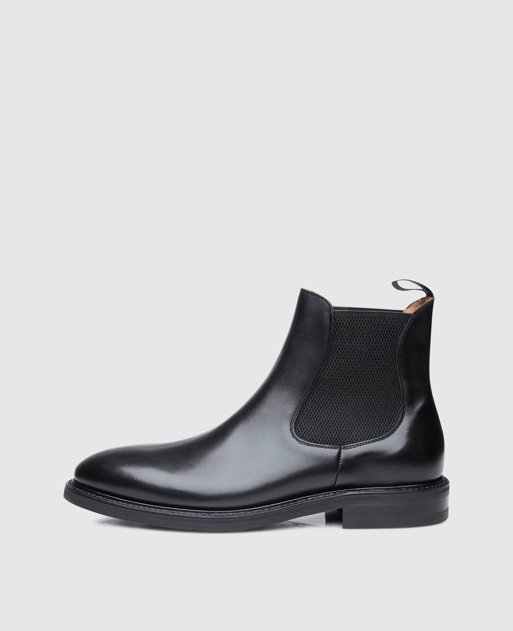 SHOEPASSION.com - Goodyear-welted Chelsea boot for men in black ...
