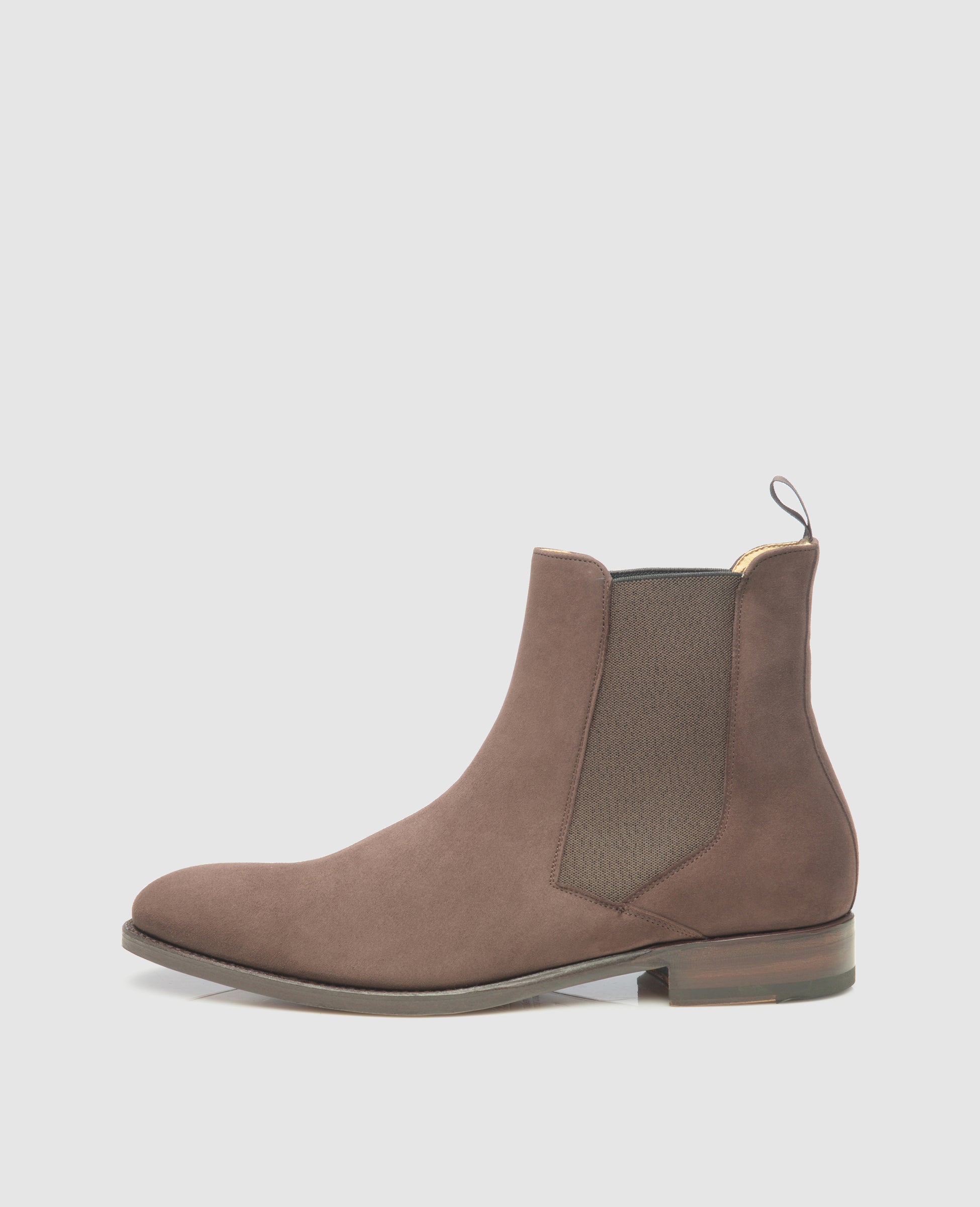 SHOEPASSION.com - Goodyear-welted Chelsea boot in dark brown | Shoepassion