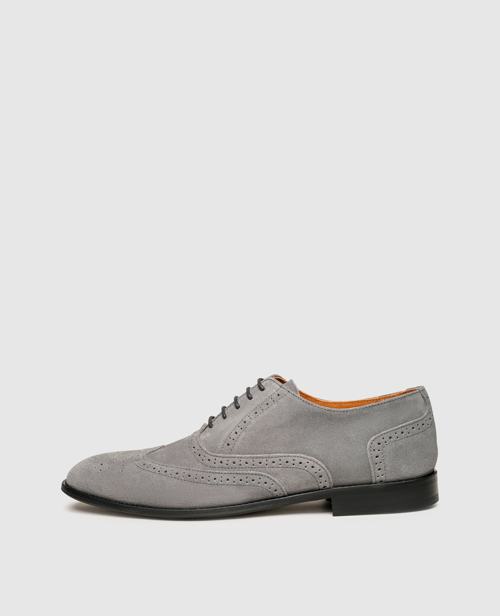 Lightweight Full-Brogue Oxford made of suede | Henry Stevens | Shoepassion