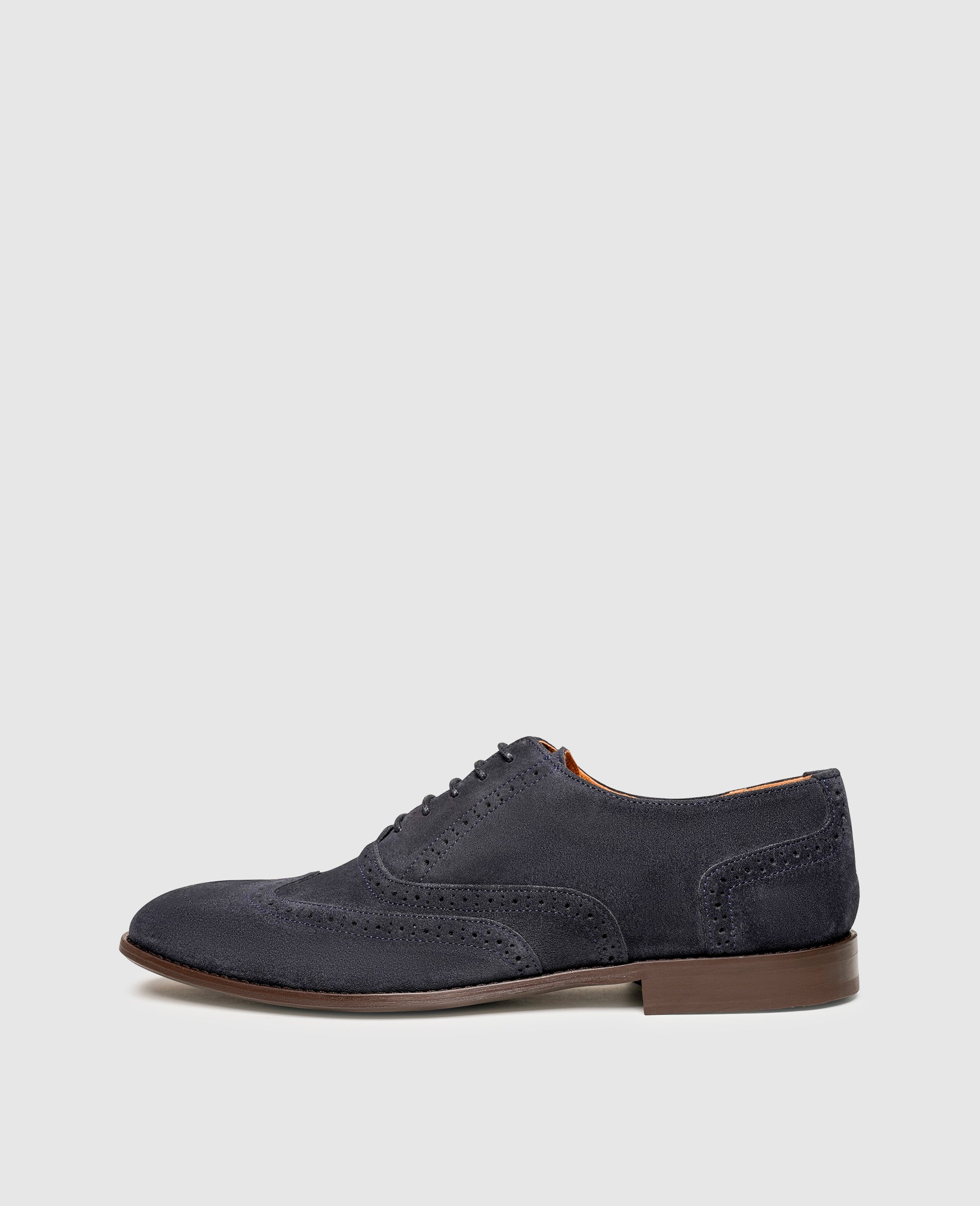 Lightweight Full-Brogue Oxford made of suede | Henry Stevens | Shoepassion