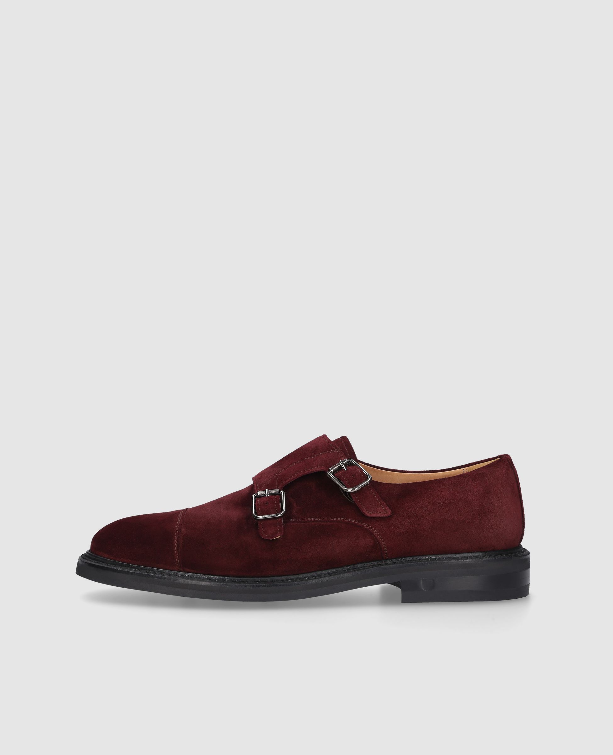Elegant Winston CDM Double Monk in Bordeaux | Henry Stevens | Shoepassion