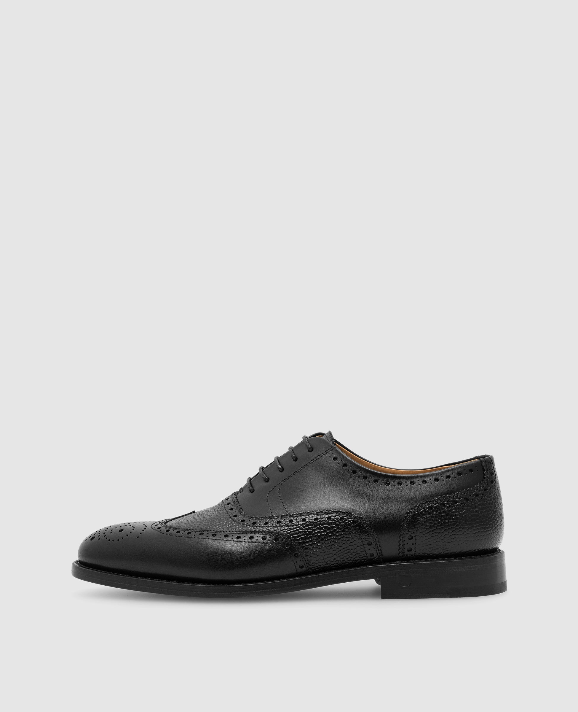 Winston-FBO Full-Brogue Oxford in Black - Henry Stevens | Shoepassion