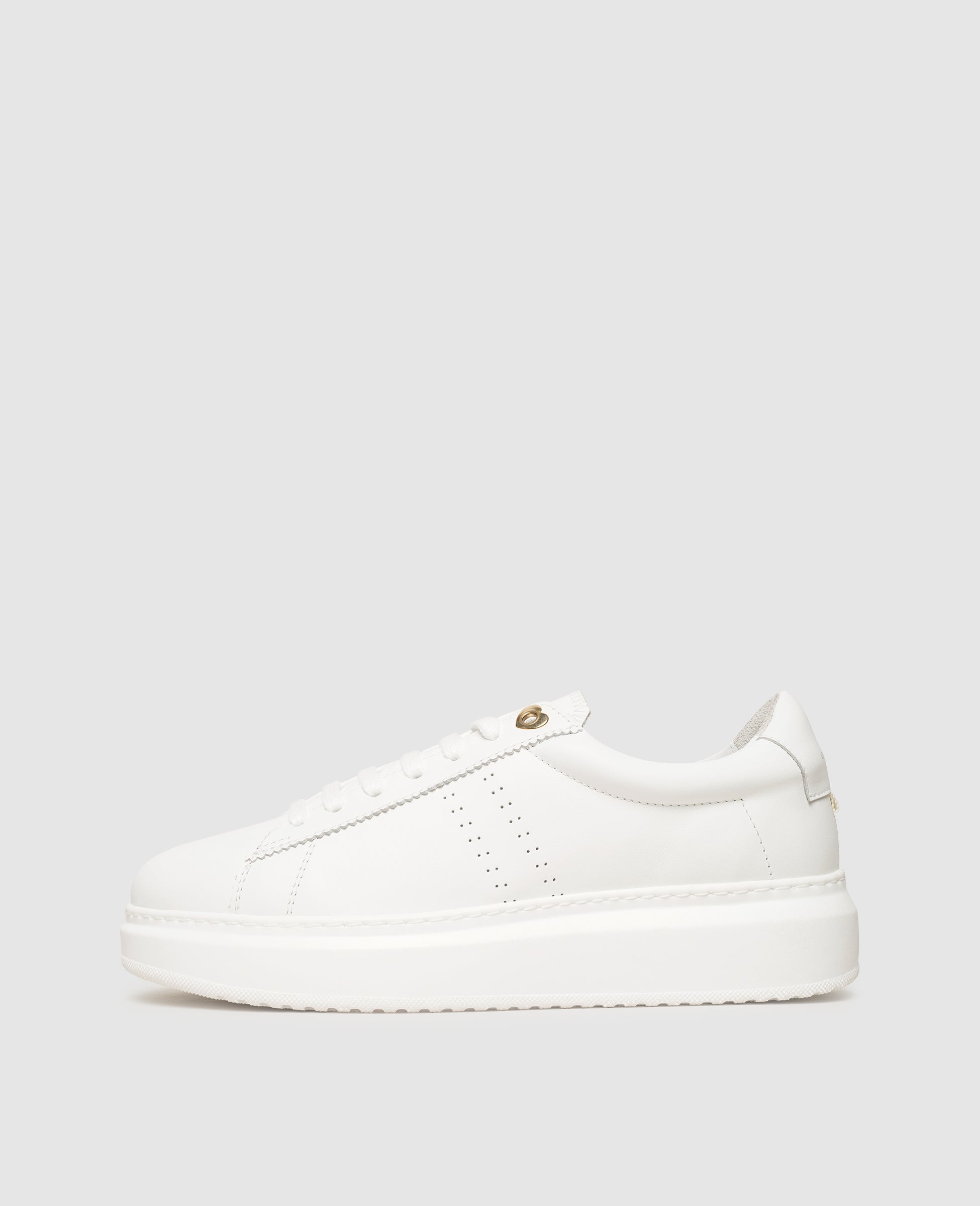 Monochrome Edel-Sneakers in calfskin for women by Zespà. | Shoepassion